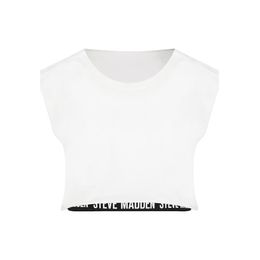 Steve Madden Trainingsshirt "Ibella" in Wei&szlig; - 68% | Gr&ouml;&szlig;e XL | Damen-outdoor-tops-shirts