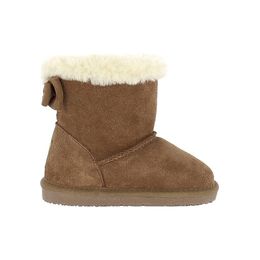 NICEBAY Leder-Winterboots "Elwha" in Hellbraun - 80% | Gr&ouml;&szlig;e 23 | Baby-stiefel-boots