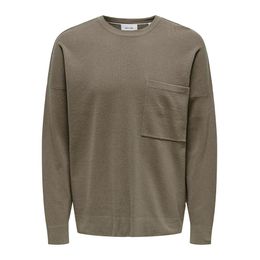 Only & Sons ONLY & SONS Pullover "Lamai" in Taupe - 60% | Gr&ouml;&szlig;e L | Herren-plussize