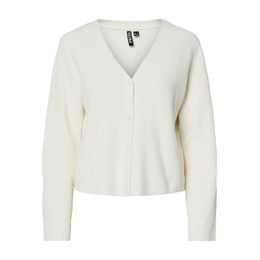 Pieces Cardigan "Pcora" in Wei&szlig; - 37% | Gr&ouml;&szlig;e M | Damen-pullover-cardigans