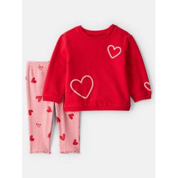 Carter's carter's 2tlg. Outfit in Rosa/ Rot - 31% | Gr&ouml;&szlig;e 86 | Baby-sweatshirts-jacken