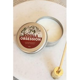 Lucky Bees Duftkerze ''Vanilla Obsession'' in Silber - 80 g - 51% | Kerzen-vasen