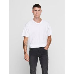 Only & Sons ONLY & SONS Shirt "Matt" in Wei&szlig; - 33% | Gr&ouml;&szlig;e M | Herren-plussize