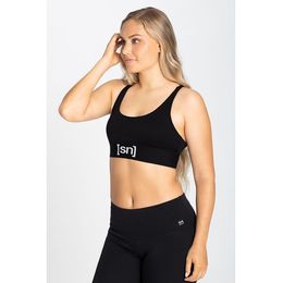 super.natural Sport-BH in Schwarz - Low - 58% | Gr&ouml;&szlig;e L | Damen-sportunterwaesche