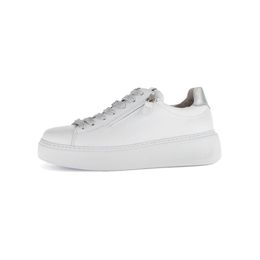Gabor Leder-Sneakers in Wei&szlig; - 60% | Gr&ouml;&szlig;e 40,5 | Damen-sneakers