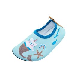 Playshoes Barfu&szlig;-Schuhe "Einhornmeerkatze" in Hellblau/ Bunt - 17% | Gr&ouml;&szlig;e 30/31 | Baby-badeschuh