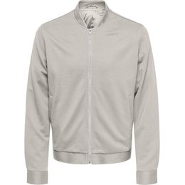Only & Sons ONLY & SONS Blouson "Mark" in Grau - 48% | Gr&ouml;&szlig;e L | Herren-plussize
