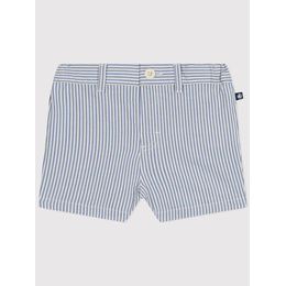 Petit Bateau Shorts in Blau/ Wei&szlig; - 64% | Gr&ouml;&szlig;e 68 | Babyhosen