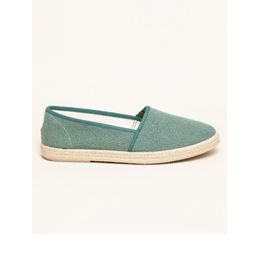 Kitz-Pichler Espadrilles "Camping Linen uni V" in Gr&uuml;n - 43% | Gr&ouml;&szlig;e 40 | Damen-schuhe-halbschuhe