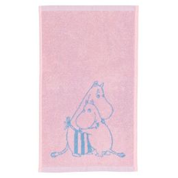 Moomin G&auml;stehandt&uuml;ch "Family" in Rosa/ Blau - (L)50 x (B)30 cm - 29% | Badtextilien