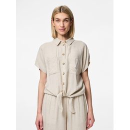 Pieces Bluse "Pia" in Sand - 45% | Gr&ouml;&szlig;e M | Damen-blusen