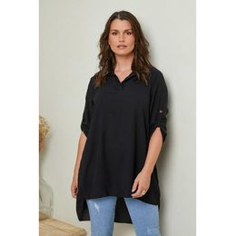 Curvy Lady Bluse in Schwarz - 68% | Gr&ouml;&szlig;e 44/46 | Damen-blusen