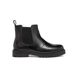 Geox Leder-Chelsea-Boots "Bleyze" in Schwarz - 52% | Gr&ouml;&szlig;e 41 | Stiefeletten