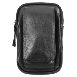 Wojas Leder-Umh&auml;ngetasche in Schwarz - (B)13 x (H)18 x (T)7 cm - 38% | Herrentaschen