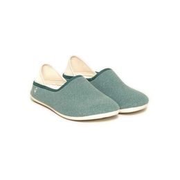 Kitz-Pichler Hausschuhe "Linen Slip-On" in Gr&uuml;n - 38% | Gr&ouml;&szlig;e 41 | Damen-pantoletten