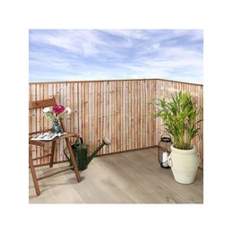 Wenko Balkon-Sichtschutz in Hellbraun - (B)500 x (H)85 cm - 31% | Gartendekoration