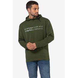 super.natural Hoodie "Alpine" in Gr&uuml;n - 51% | Gr&ouml;&szlig;e M | Herren-sweatshirts-jacken