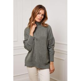 Jos&eacute;fine Rollkragenpullover "Kitchen" in Khaki - 75% | Gr&ouml;&szlig;e S | Damen-pullover-cardigans
