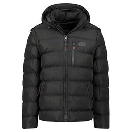 Geographical Norway Steppjacke "Badamo" in Schwarz - 59% | Gr&ouml;&szlig;e L | Herrenjacken