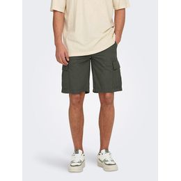 Only & Sons ONLY & SONS Cargoshorts in Khaki - 42% | Gr&ouml;&szlig;e M | Herren-plussize