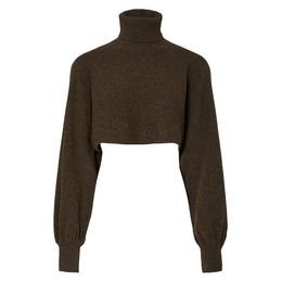 Pieces Rollkragenpullover in Khaki - 37% | Gr&ouml;&szlig;e L | Damen-pullover-cardigans