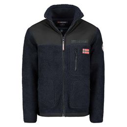 Geographical Norway Fleecejacke "Tuvalu" in Dunkelblau - 66% | Gr&ouml;&szlig;e M | Herren-pullover-sport