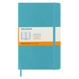 Moleskine Liniertes Notizbuch in T&uuml;rkis - (B)13 x (H)21 cm - 45% | Buero-schulbedarf