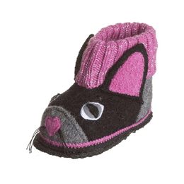 Kitz-Pichler kitz pichler H&uuml;ttenschuhe "Katze" in Schwarz/ Pink - 51% | Gr&ouml;&szlig;e 29 | Baby-hausschuhe