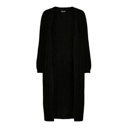 Pieces Longcardigan "Maggy" in Schwarz - 42% | Gr&ouml;&szlig;e M | Damen-pullover-cardigans