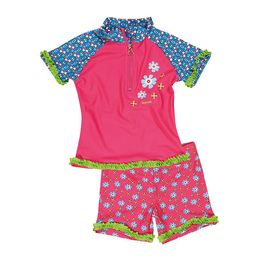 Playshoes 2tlg. Badeoutfit "Blumen" in Pink - 34% | Gr&ouml;&szlig;e 98/104 | Baby-bademode