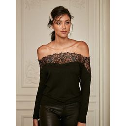 Milan Kiss Longsleeve in Schwarz - 62% | Gr&ouml;&szlig;e L | Damen-tops