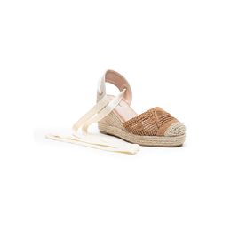 Foreverfolie Keilsandaletten in Hellbraun - 72% | Gr&ouml;&szlig;e 41 | Damen-sandalen