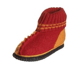 Kitz-Pichler Wollfilz-H&uuml;ttenschuhe "Trixi" in Rot/ Orange - 53% | Gr&ouml;&szlig;e 26 | Baby-hausschuhe