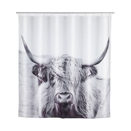 Wenko Duschvorhang "Yak" in Grau - (L)180 x (B)200 cm - 40% | Badtextilien
