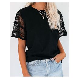 Milan Kiss Shirt in Schwarz - 45% | Gr&ouml;&szlig;e L | Damen-tops
