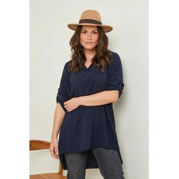 Curvy Lady Bluse in Dunkelblau - 70% | Gr&ouml;&szlig;e 44/46 | Damen-blusen