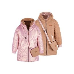 No-No Parka "Betty" in Hellbraun/ Rosa - 57% | Gr&ouml;&szlig;e 158/164 | Kinderjacken