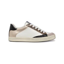 Geox Sneakers "Blomiee" in Wei&szlig;/ Schwarz/ Gold - 55% | Gr&ouml;&szlig;e 36 | Damen-sneakers