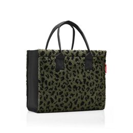 Reisenthel Einkaufstasche Daily shopper teddy leo olive, Dunkelgr&uuml;n, Textil, 14 L, 42x35x17 cm, gro&szlig;es Hauptfach, Freizeit, Koffer & Taschen, Einkaufstaschen