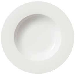 Villeroy & Boch Villeroy & Boch Suppenteller Basic White, Wei&szlig;, Keramik, Uni, rund, 3.5 cm, Essen & Trinken, Geschirr, Teller, Suppenteller