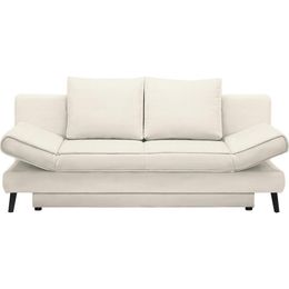 Novel Schlafsofa Sidney, Natur, Textil, Uni, F&uuml;llung: Schaumstoff, 200x85x90 cm, Stoffauswahl, Wohnzimmer, Sofas & Couches, Schlafsofas, Schlafsofas mit Bettkasten