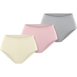 w&auml;schepur Damen Taillenslip mit elastischen Beinabschl&uuml;ssen silberfarben + ros&eacute; + champagner, Gr&ouml;&szlig;e 40/42