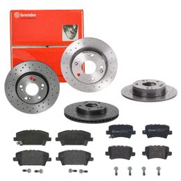 Brembo Bremsensatz-Vorn und hinten SG00000E3A Bremsensatz, Scheibenbremse vorne rechts links Gelocht 282mm f&uuml;r HONDA (GAC) CIIMO (DONGFENG) 42510SNEA0