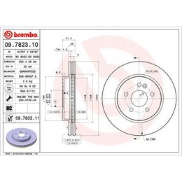 Brembo Bremsensatz, Scheibenbremse Bremsensatz-Vorderachse COATED DISC LINE / STANDARD ijzjsgg0u7 Vorderachse innenbel&uuml;ftet 303mm 26mm f&uuml;r MERCEDES-BE