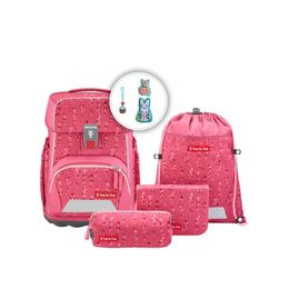 Step By Step Basis - Schulranzen Set 4tlg. (Green Grafics) in Pink Bubbles | Gr.: onesize