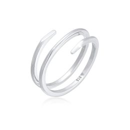 Elli Ring 925 Sterling Silber Geo, Twisted in Silber | Gr.: 64