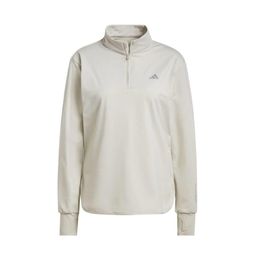 Adidas Sweatshirt TF WARM 14Z TP ALUMIN in Creme-Wei&szlig; | Gr.: XL