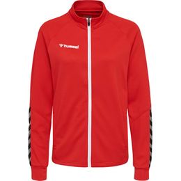 Hummel Rei&szlig;verschluss Jacke Raglan&auml;rmel Hmlauthentic Damen in TRUE RED | Gr.: XS