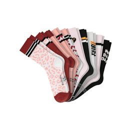 Schiesser Socken 10er Pack in Rosa/Schwarz/Wei&szlig;/Rot/Rosa/Wei&szlig; | Gr.: 31-34