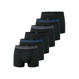 Schiesser Boxershort 6er Pack in Schwarz | Gr.: XXL